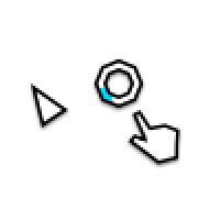 Low Poly White With Shadow Cursors