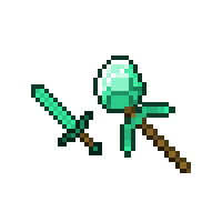 Minecraft Teal Diamond Cursors