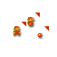 Mario 8-Bit - Left-handed Cursors