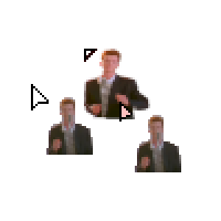 rick roll Cursors