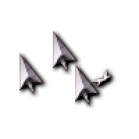 Metal grey bevelled Cursors