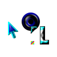 Metallic Blue Cursors