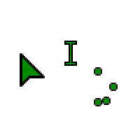 Metro X3 Bold Emerald Cursors