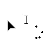 Metro X3 Light Black Cursors