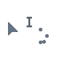 Metro X3 Light Steel Cursors