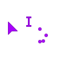 Metro X3 Light Violet Cursors