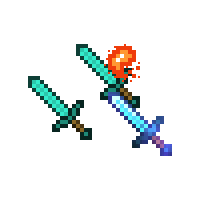 Minecraft Diamond swords Cursors