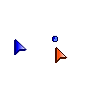Mini Blue Wedgie Cursors