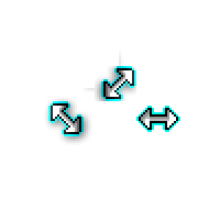 Blue neon Cursors