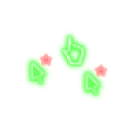 Neon Green Cursors