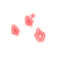 Neon Red Cursors
