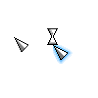 Old-fashioned Retro Metal Cursors