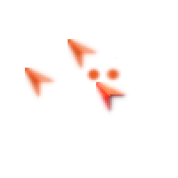 Orange Fuzzy Cursors