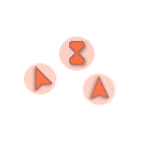 Orange Circle Cursors
