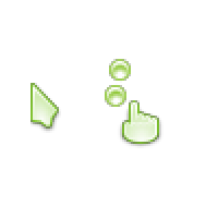 Oxy Light Green Cursors