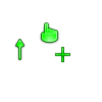 Oxygen Light Emerald Green Cursors