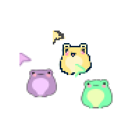 cute kawaii froggy normal select pastel Cursors