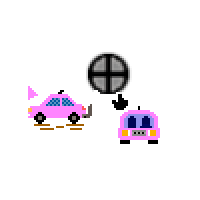 Pink car Cursors