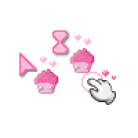 Pink Cupcake Pastelito Cursors