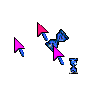 Pink glitter Cursors