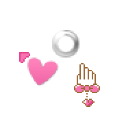 Pink Heart Kawaii Cursors