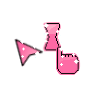Rosado con brillos (Pink with sparkles) Cursors