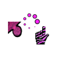 Pink Zebra Print Cursors