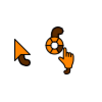 Pumpkin Style Pointer Cursors