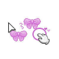 Purple Bow (Lazo Morado) Cursors