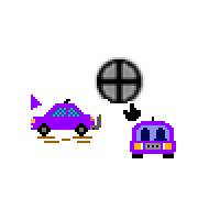 Purple car Cursors