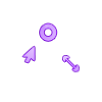 Purple Transparency Cursors