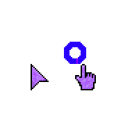 Purple Glass Cursors