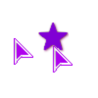 Purple Star Cursors