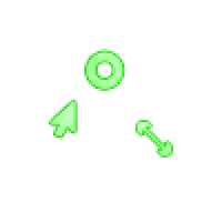 Radiactive Green Transparency Cursors