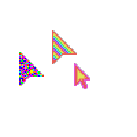 Rainbow Multicolour Cursors