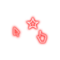 Rainbow Neon 2 Cursors