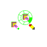 Rainbow Shooting Tiny Pointers Cursors