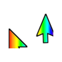 Rainbow Ultimate Horizontal XXL Cursors