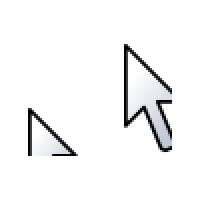 Multisized RealWorld Simple Cursors