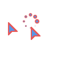 Red - Blue Color Scheme Cursors
