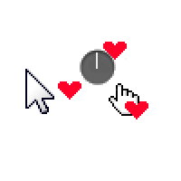 Red Heart BN Cursors