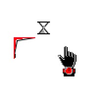 Red and Black Cursors
