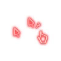 RED NEON Cursors