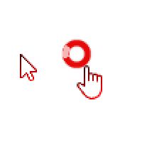 Shaded Red Roses Cursors