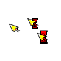 Red Jewel, Yellow Arrow Cursors