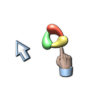 RealWorld 3D Blue-Silver Cursors