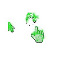 RWCE Burning Green Fire Cursors