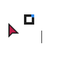 Sans Dark Red Cursors