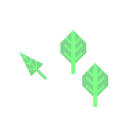 See through leaves Cursors