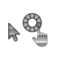 Silver Metal Alloy Cursors